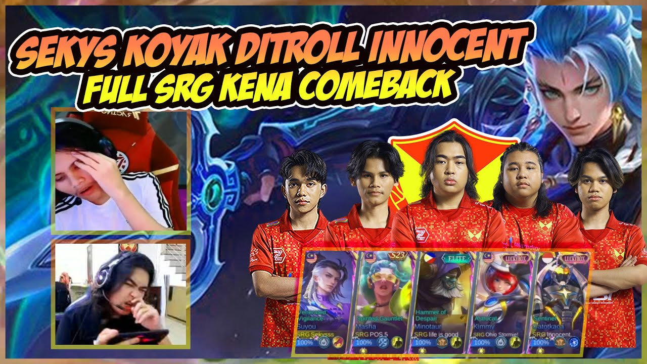 SEKYS KOYAK DITROLL INNOCENT !! FULL SRG KENA COMEACK 😂 !! | MLBB - YouTube