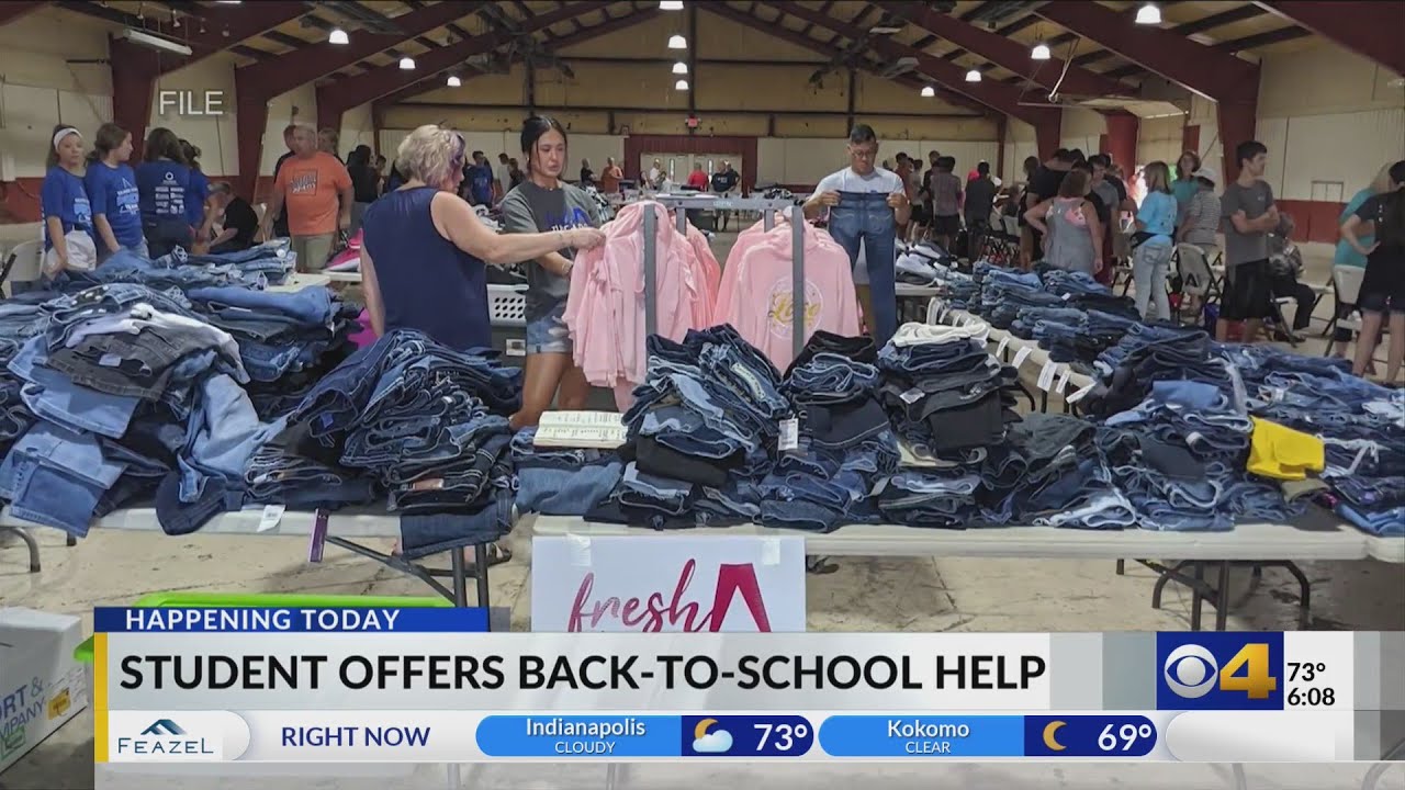 Student offers back to school help - YouTube