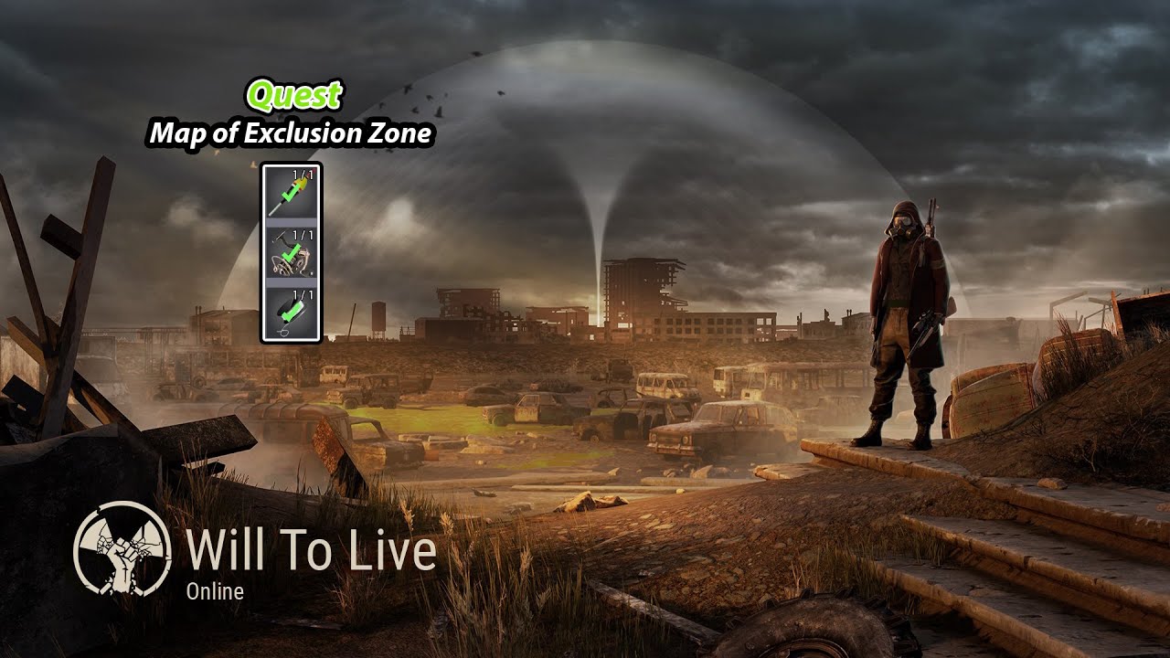 Will To Live Online Map of Exclusion Zone - YouTube