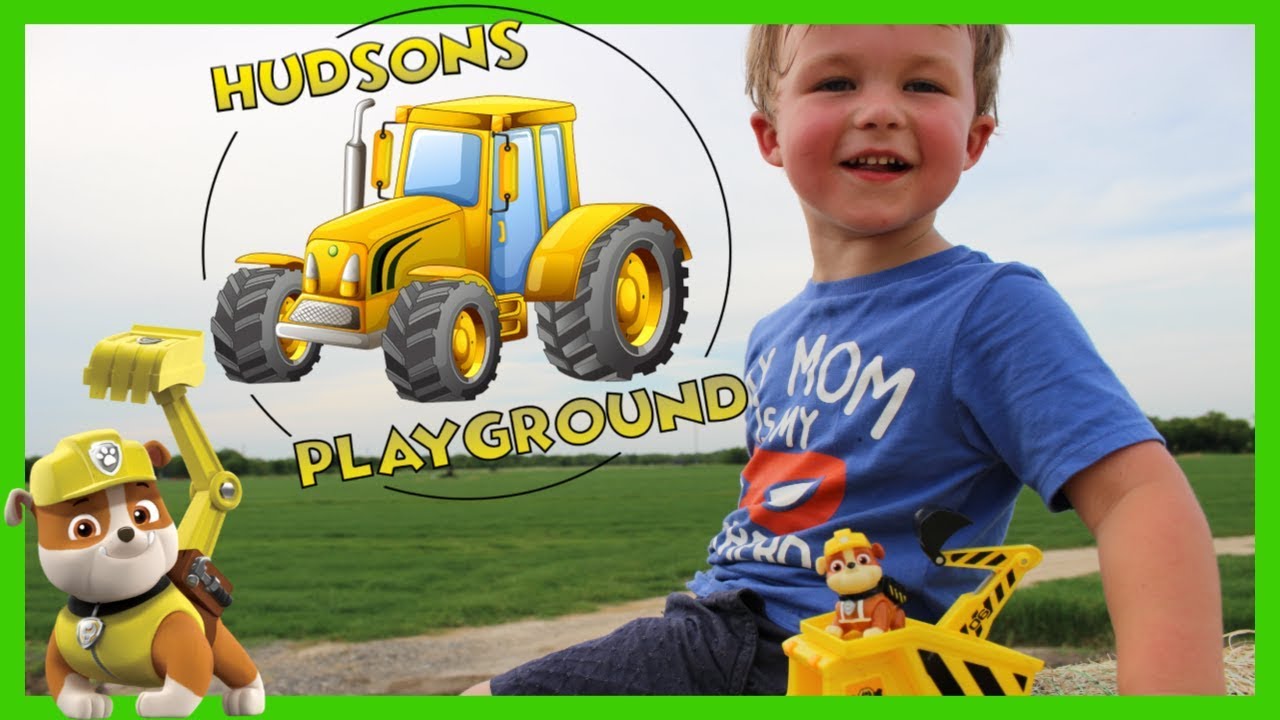 Rubble Paw Patrol adventure on the farm for kids | Tractors for ...