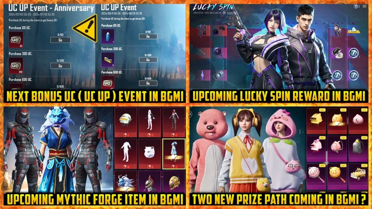 🔴 Next UC EVENT Date in BGMI | Upcoming PRIZE PATH and LUCKY SPIN in ...