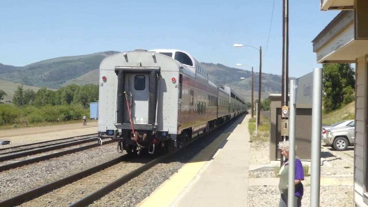 Amtrak California Zephyr Departing Granby Colorado 7 30 2016 - YouTube