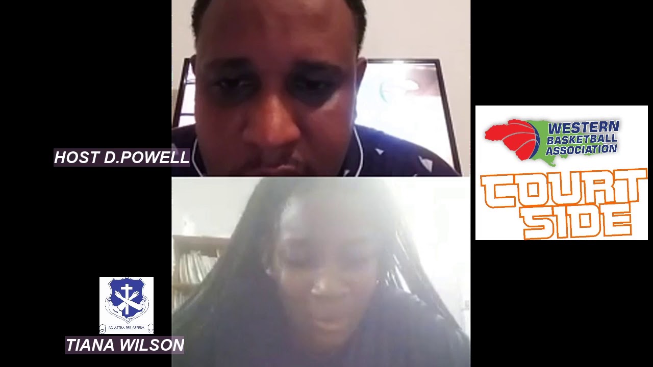 TIANA WILSON INTERVIEWED ON WBA COURTSIDE - YouTube