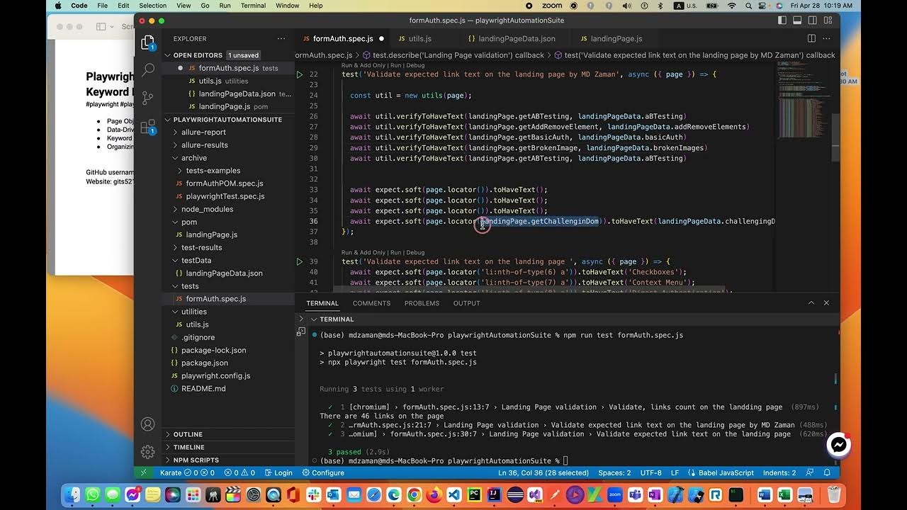 GITS-Playwright Javascript UI Automation Series-12 |Data, Keyword ...
