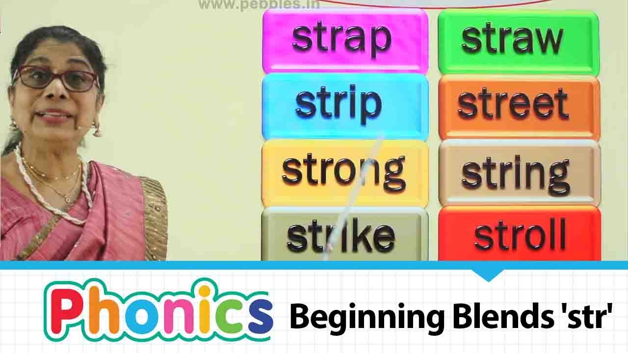 Beginning Blends 'str' | Easy Phonetics Video | Phonics Learning Video ...