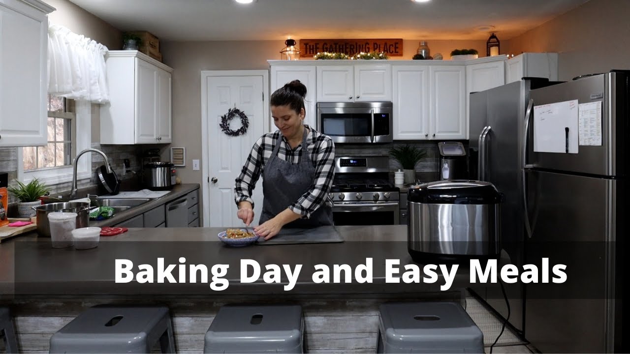Easy day of food and Family Baking Day - YouTube