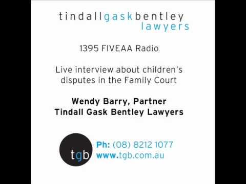 1395 5AA Radio: Children disputes in the Family Court
