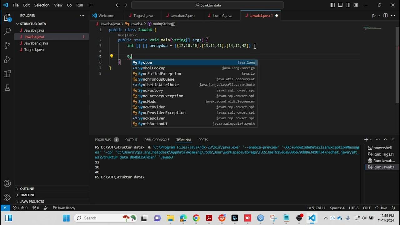 Tugas 1 Struktur Data - YouTube