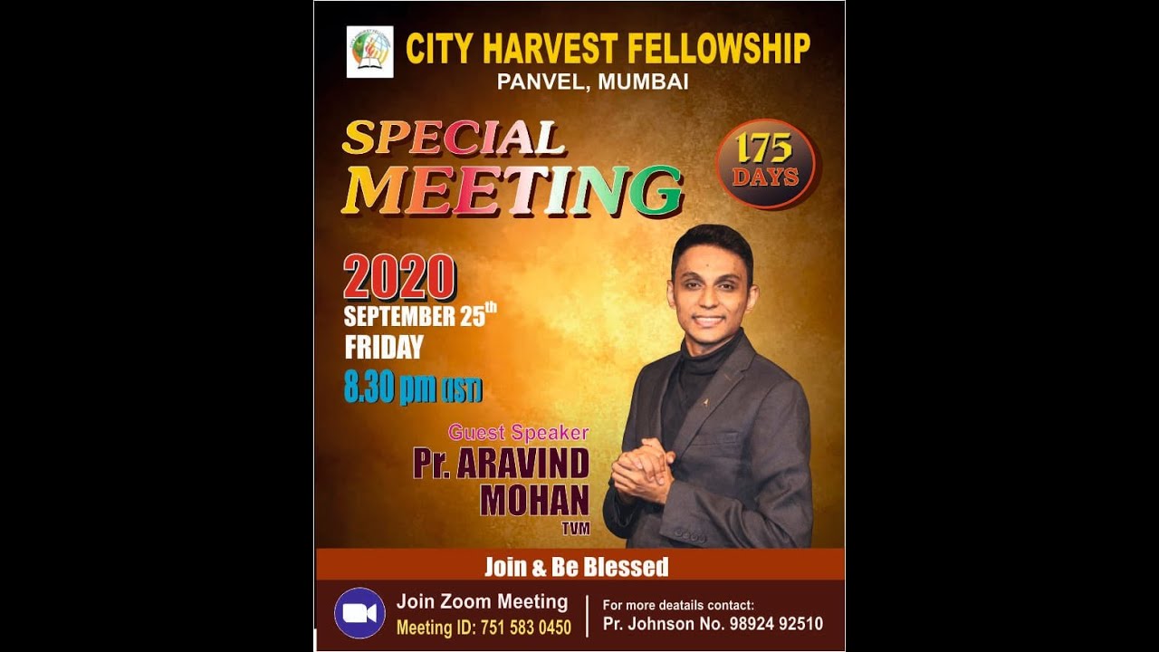 Pastor : Aravind Mohan (TVM) - YouTube