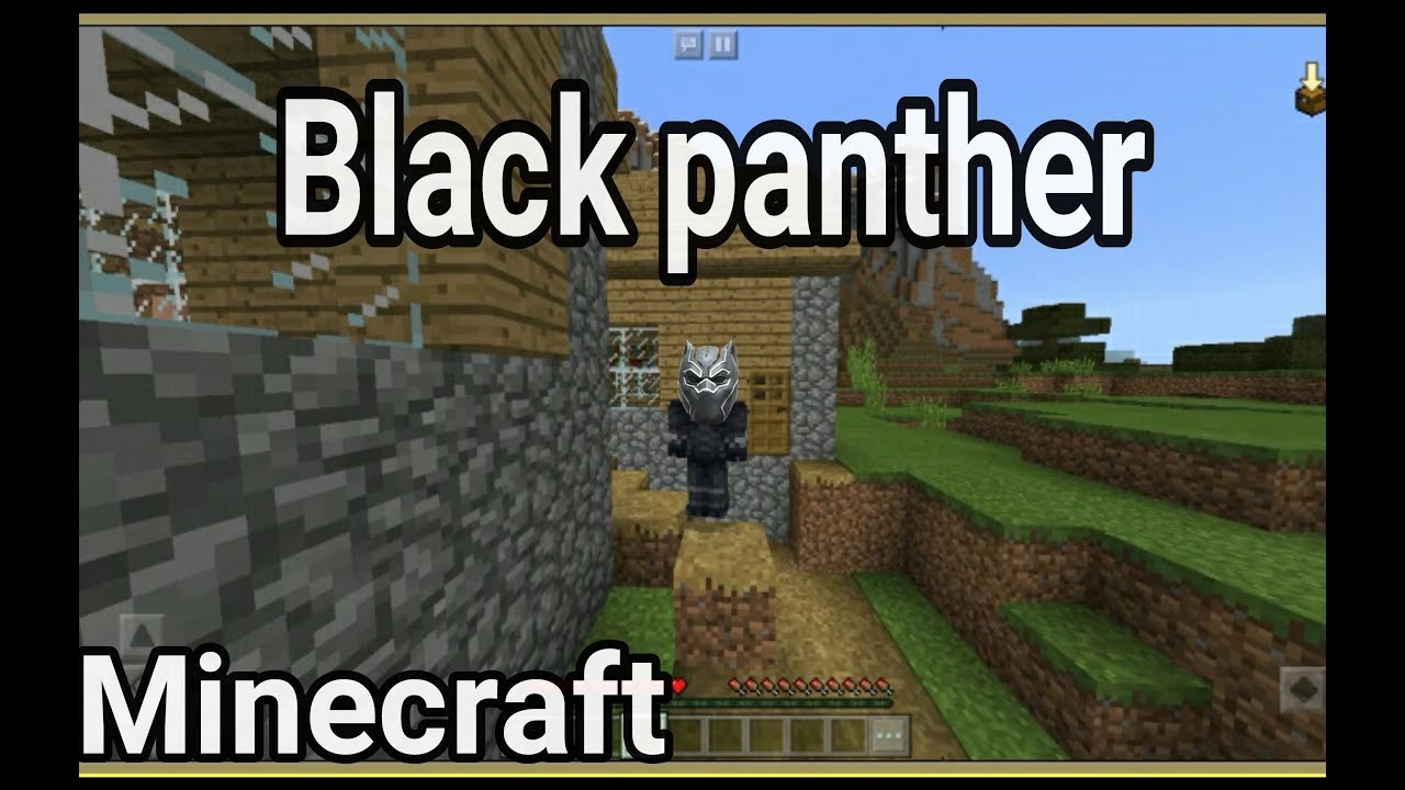 Wakanda forever ! Minecraft pocket edition! Black panther - YouTube