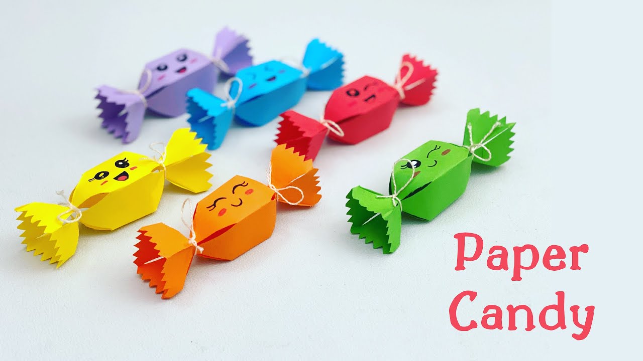 How To Make Easy Mini Paper Candy Paper Craft Paper Crafts For 