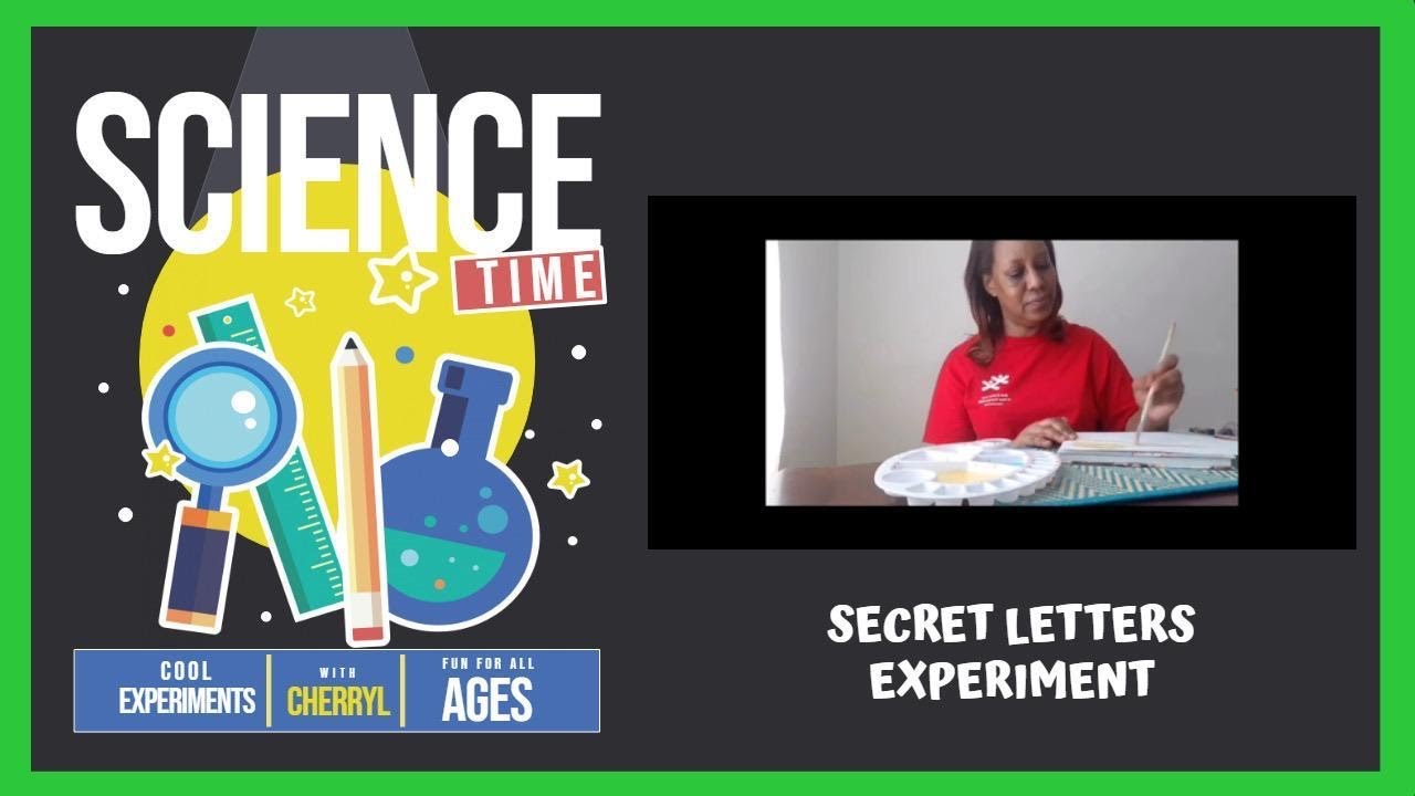 Secret Letters Experiment With Cherryl - BGC Science - YouTube