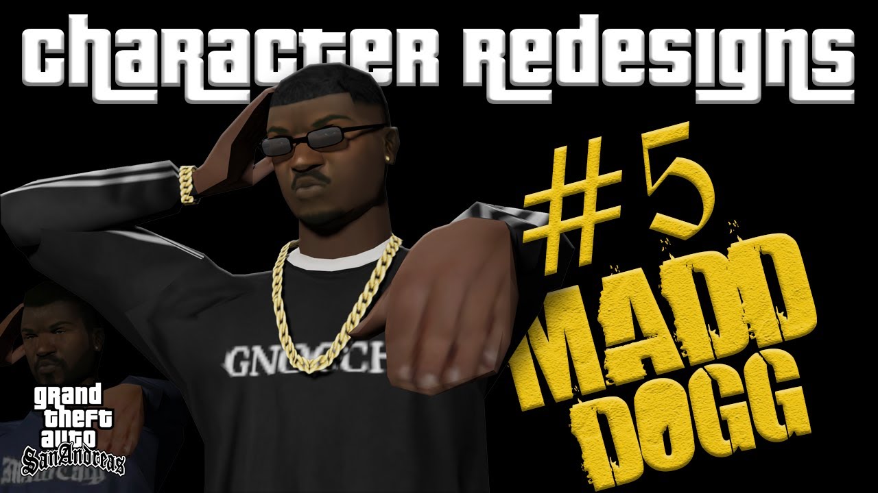CHARACTER REDESIGNS | #5 DRIP Madd Dogg | for GTA SA Android/PC | by ...
