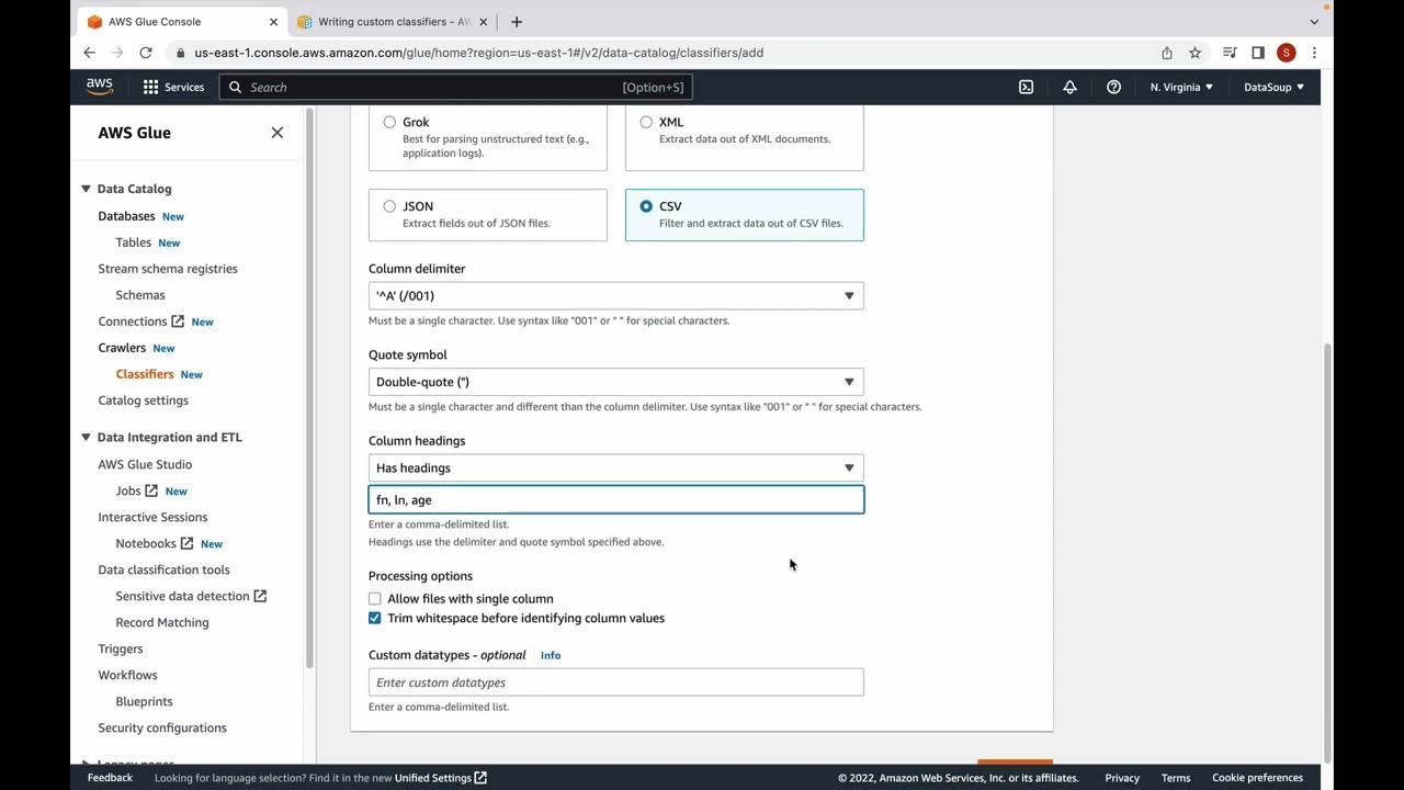 AWS Glue Classifier 101 - YouTube