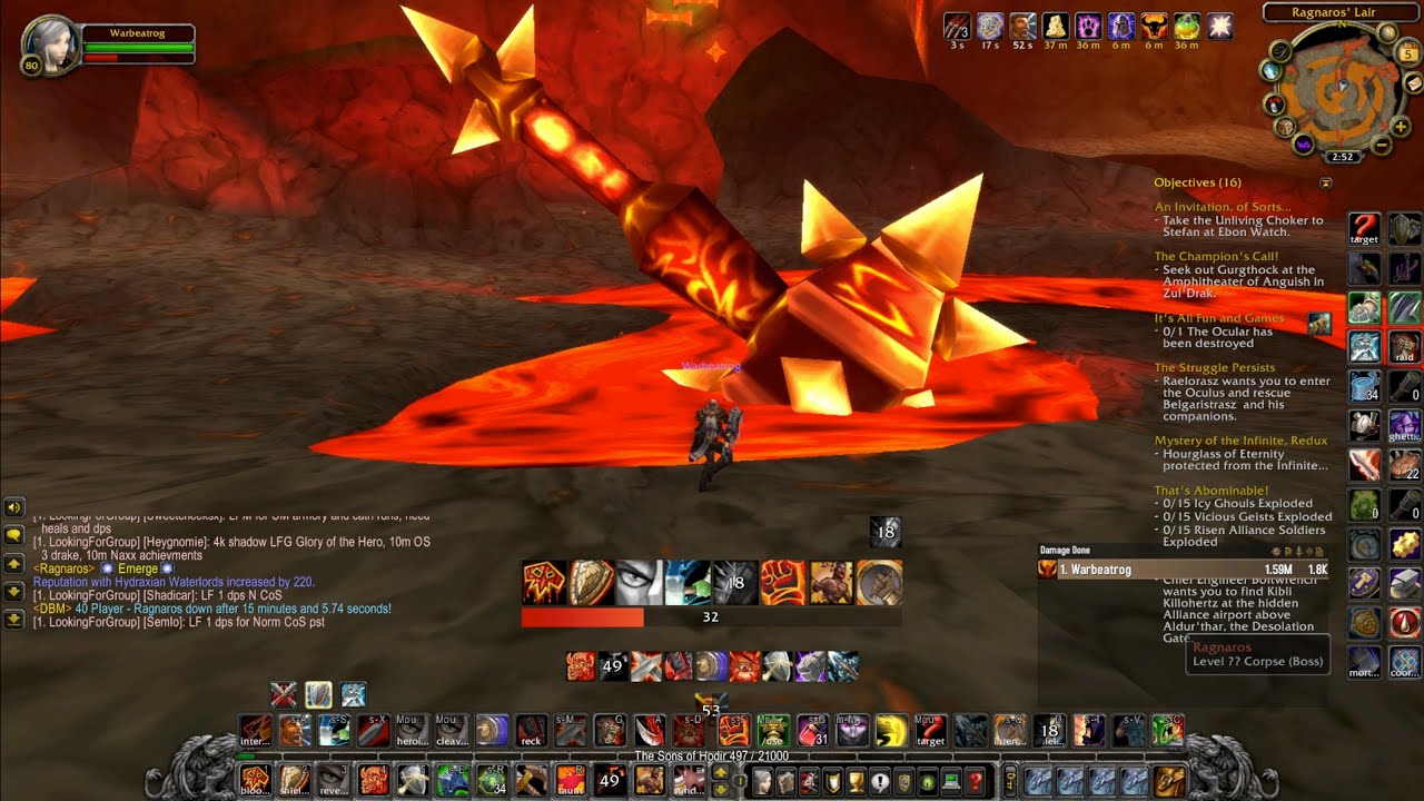 WOTLK Classic- Ragnaros+Executus solo (road to Thunderfury) - YouTube