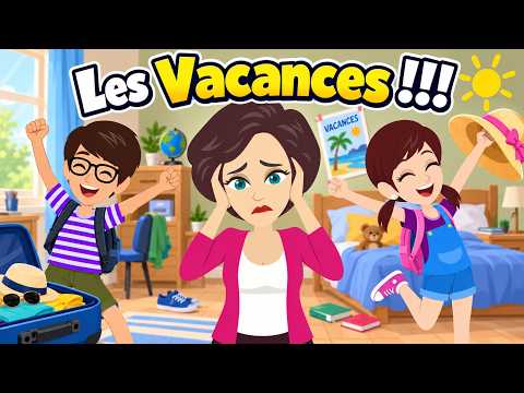 French Story – Les Vacances | French Conversation for Beginners | DELF A1–A2 Practice