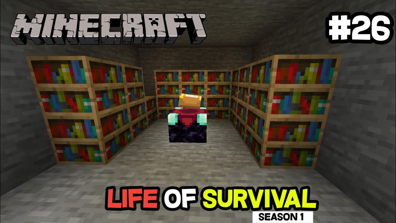 Found Some Books to Craft More Bookshelves | Minecraft Life of Survival ...