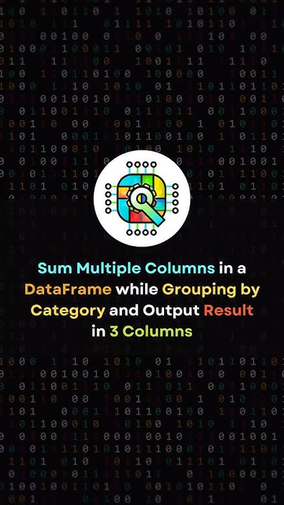 🎥 Group and Sum Multiple Columns in Python! 🐍💡 - YouTube