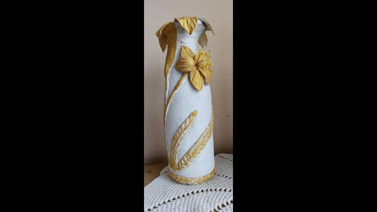 ( 2) Vaza Superba din Sticla de Lapte si Portelan Rece! - YouTube