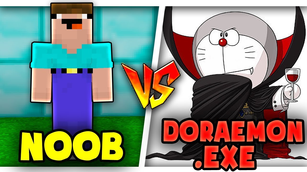 THỬ THÁCH Troll NOOB Bằng DORAEMON.EXE Trong Minecraft!! - YouTube
