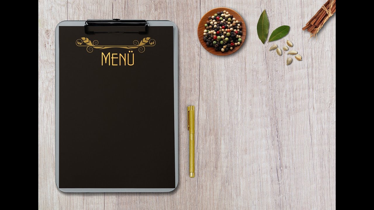 Ein Menü zusammenstellen - YouTube