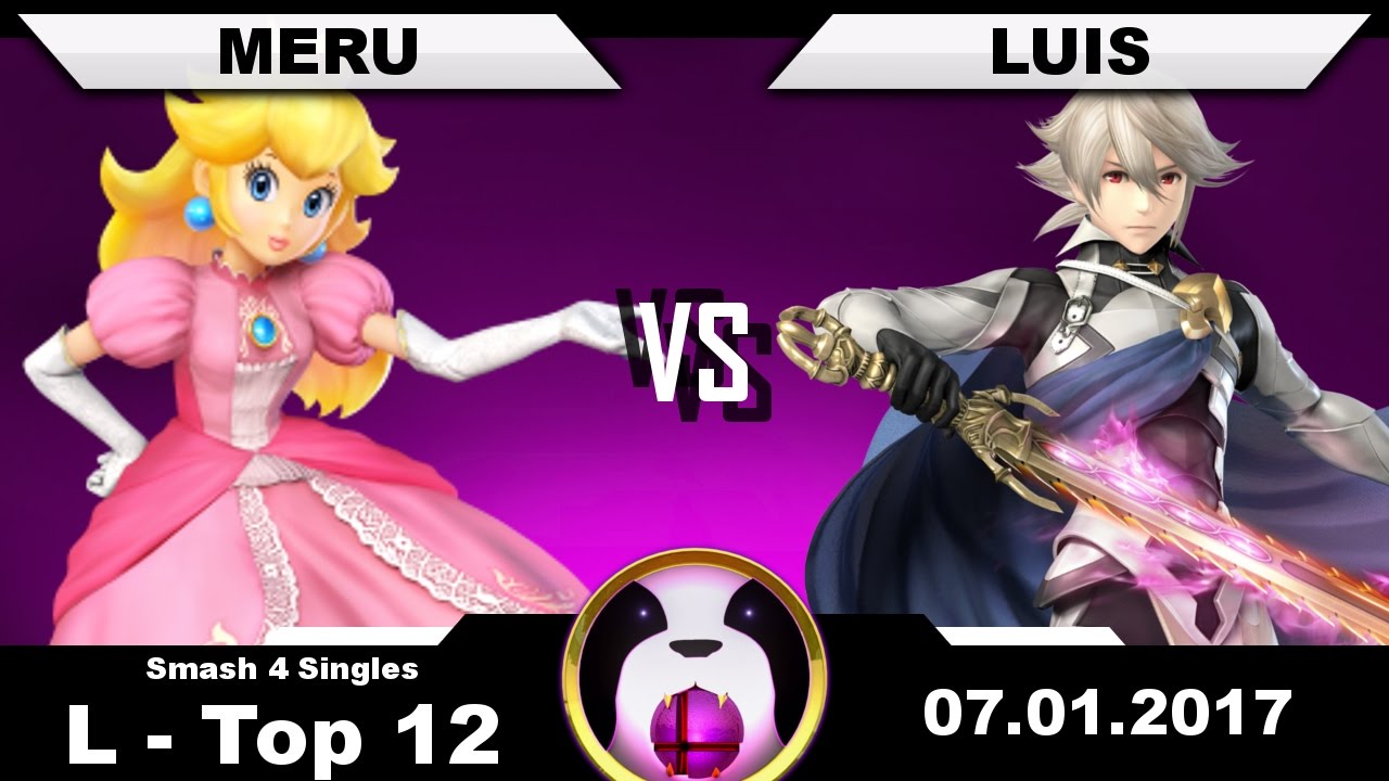 PPT-W17 - Meru (Peach) Vs. LuiS (Corrin) - Losers Top 12 - Smash 4 ...
