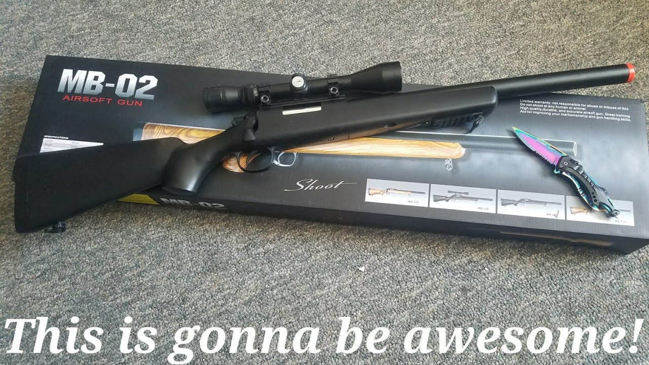 This Gun is Gonna Be a Beast! | WELL MB-02 Airsoft Sniper Rifle ...
