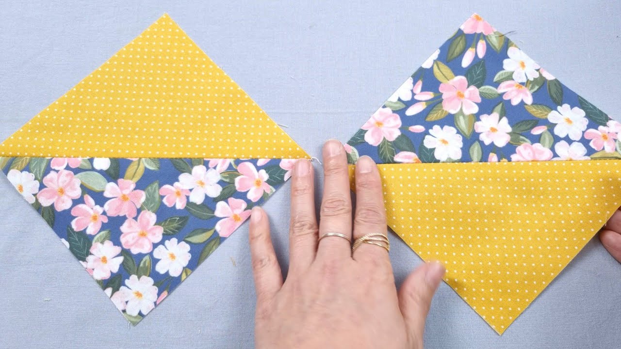 PATCHWORK BLOCK COLORFUL AND VERY EASY AND QUICK SEWING FOR BEGINNERS ...