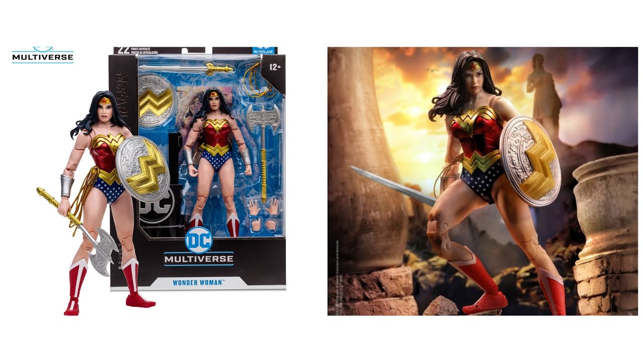 in hand MCFARLANE Classic wonder woman collectors edition figure. - YouTube
