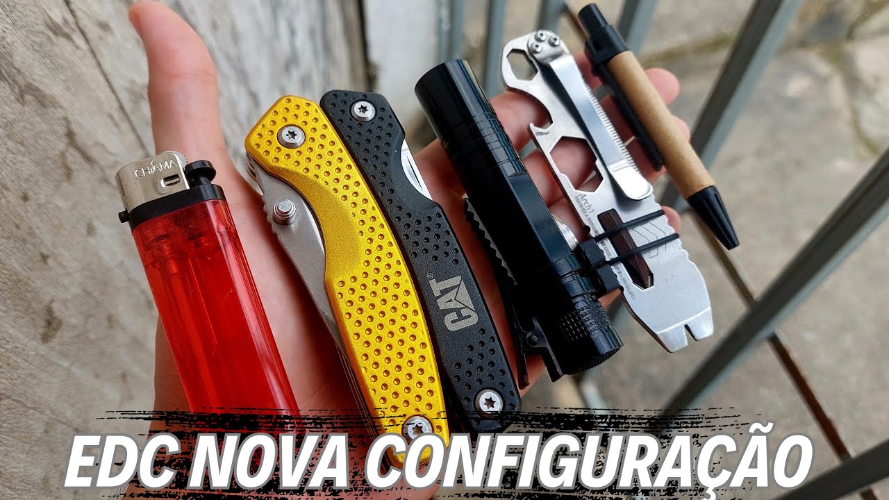 MEU NOVO EDC: VALE FAZER UMA NOVA BAINHA? #edc #canivete #lanterna - YouTube