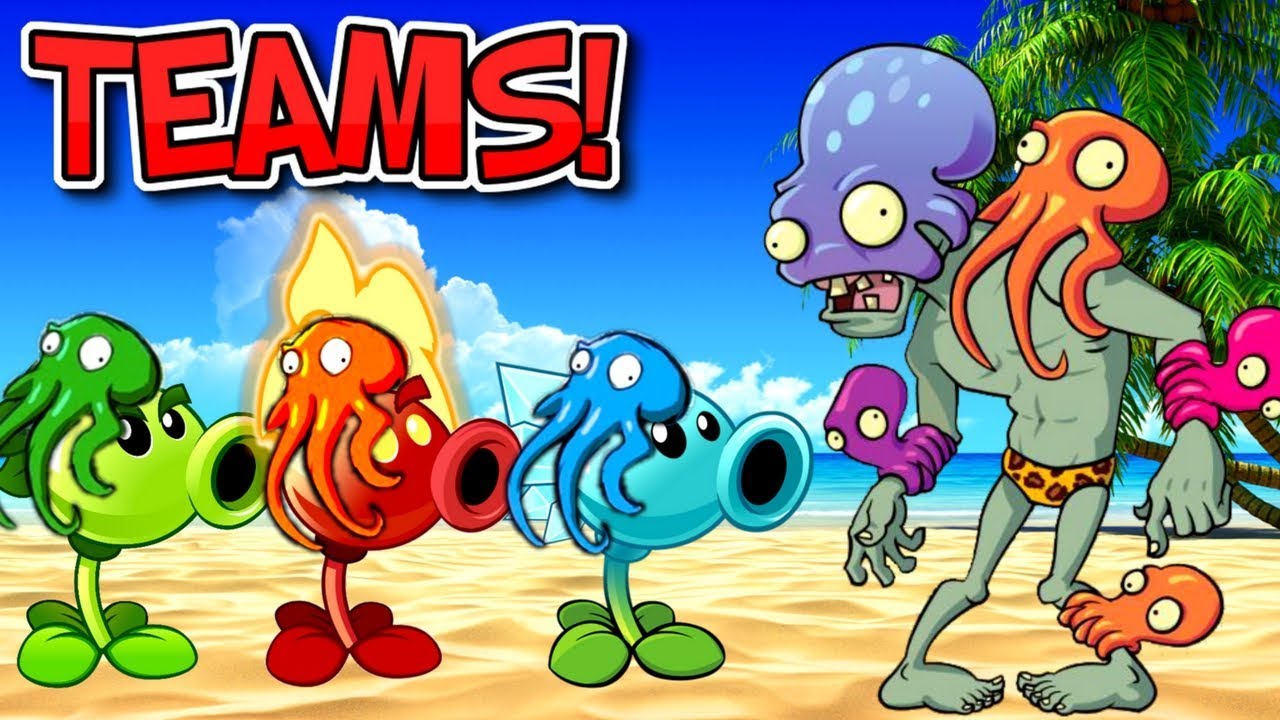 TEAMS Plants vs Zombies 2 - PvZ 2 Octo Zombie vs Plant Teams Part 1 ...