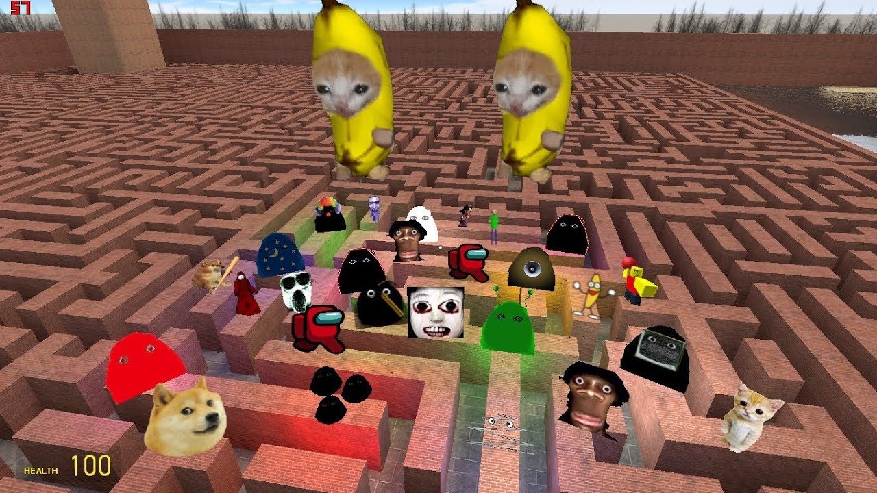 Angry MUNCI Family, Banana Cat, Doge, El Gato, Among Us, Ambush, Aughhh ...