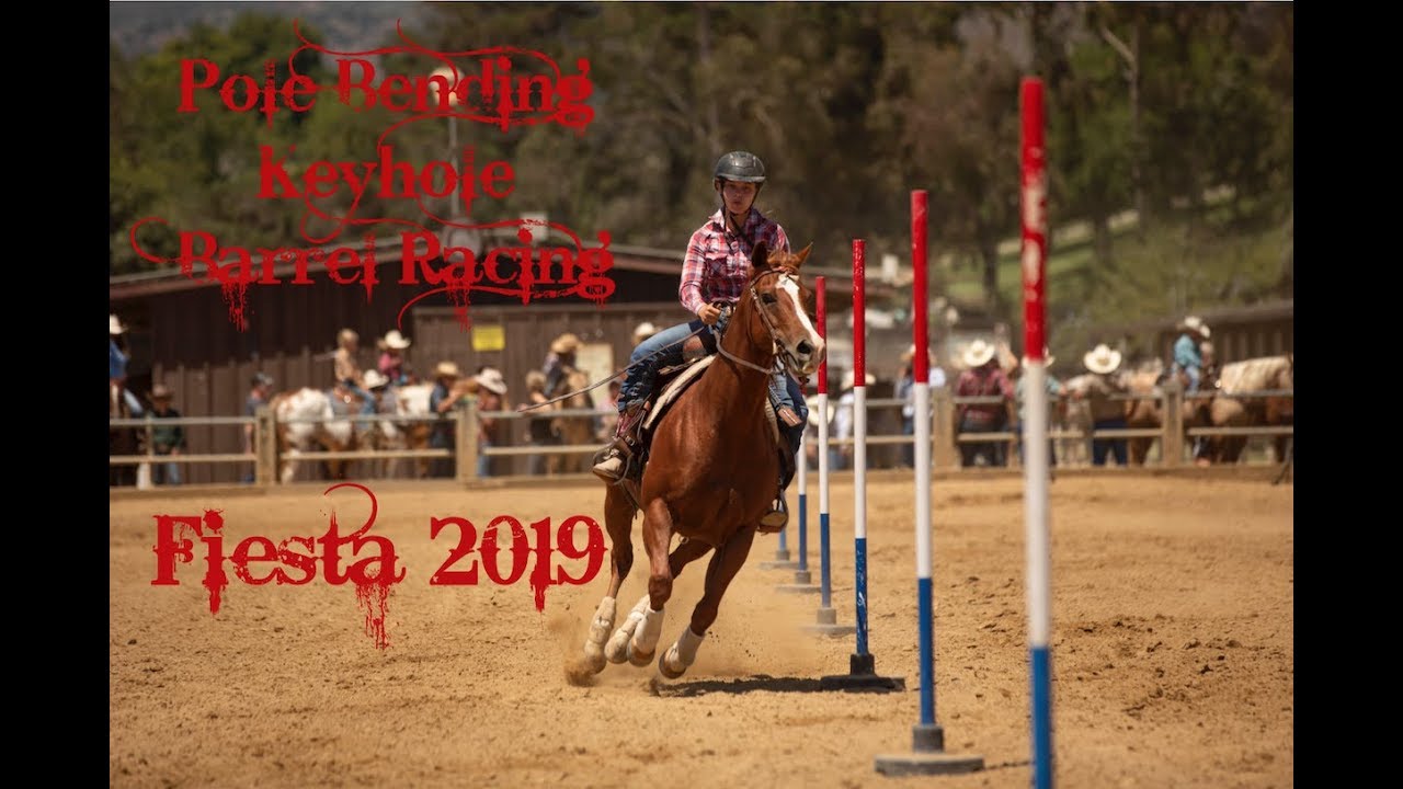 2019 Fiesta Pole Bending, Keyhole, & Barrel Racing! - YouTube