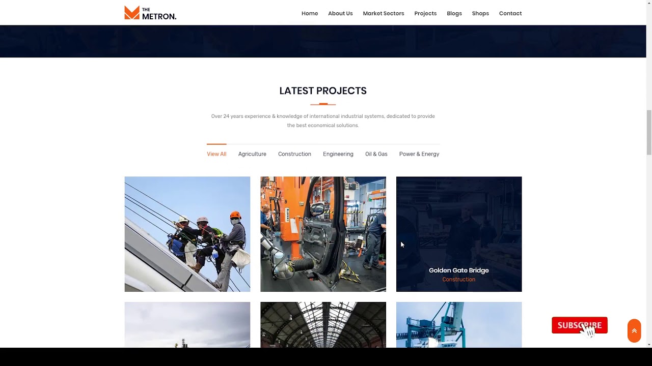 Metron - Industry and Construction WordPress Theme factory oil Ai - YouTube