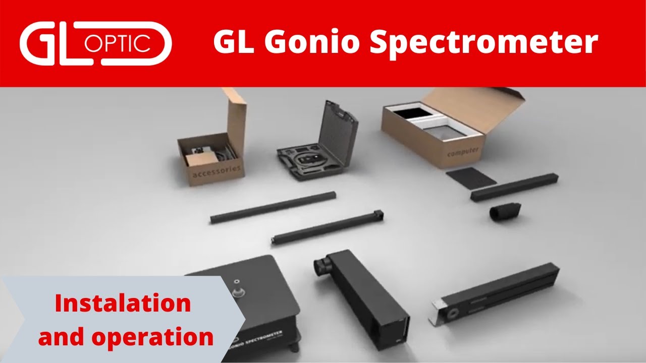 GL Gonio Spectrometer GLG 20 -1500 / GLG 30-1800 full instalation and ...