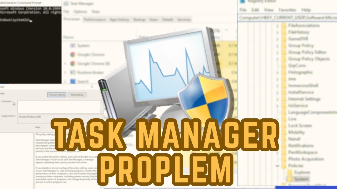 Fix Task Manager Disabled by Administrator in Windows 10 - YouTube