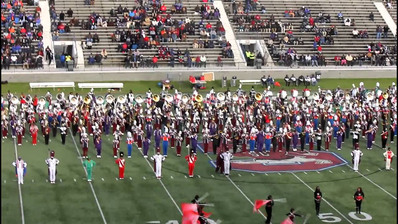 SCSU Band Day performance w/HS bands and Savannah St. 2012 pt.1 - YouTube