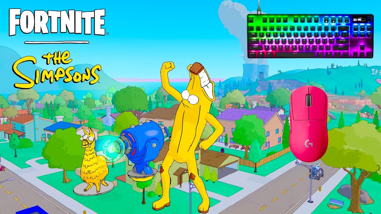 *NEW* SIMPSONS BATTLE ROYALE 🏆SteelSeries Apex Pro TKL ASMR😴Satisfying ...