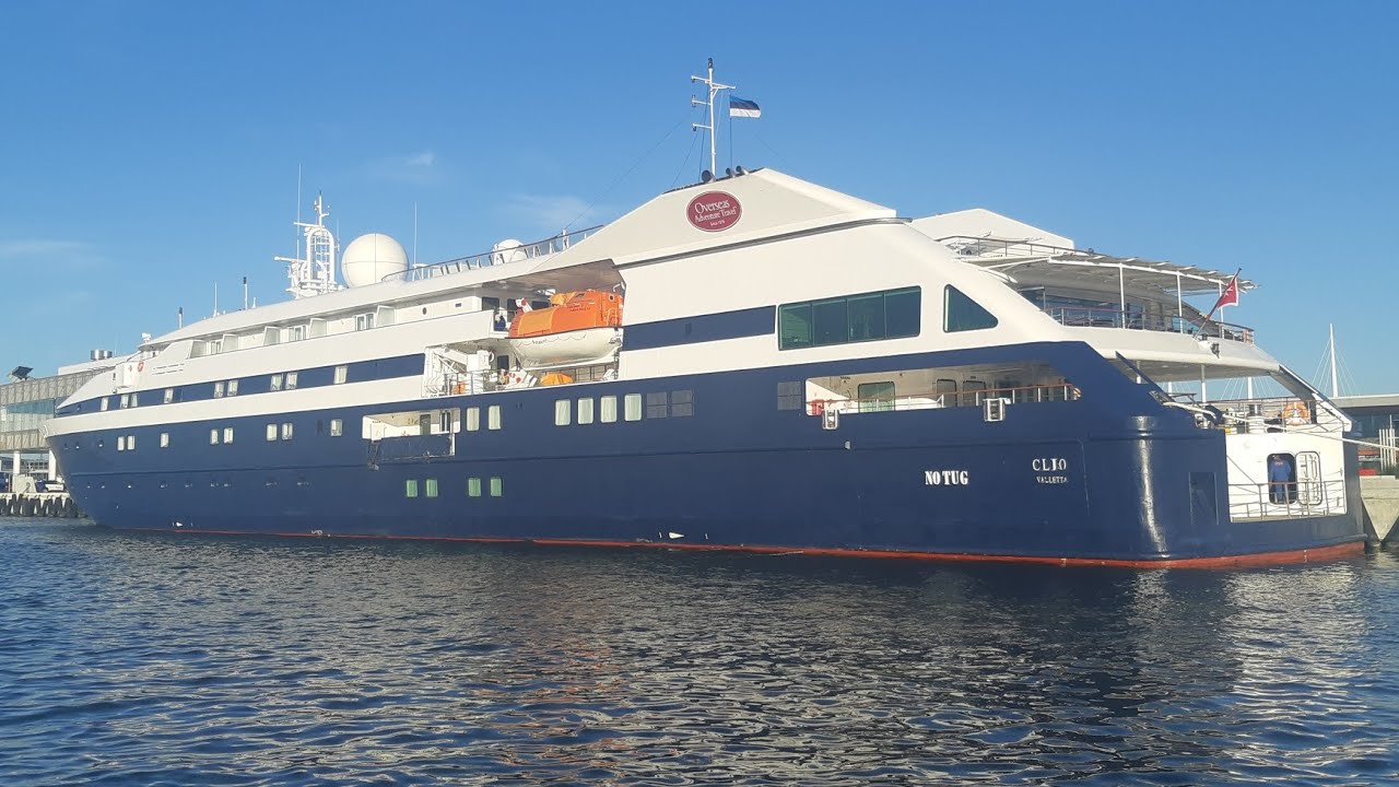 cruise ship MV Clio leaving Tallinn - YouTube
