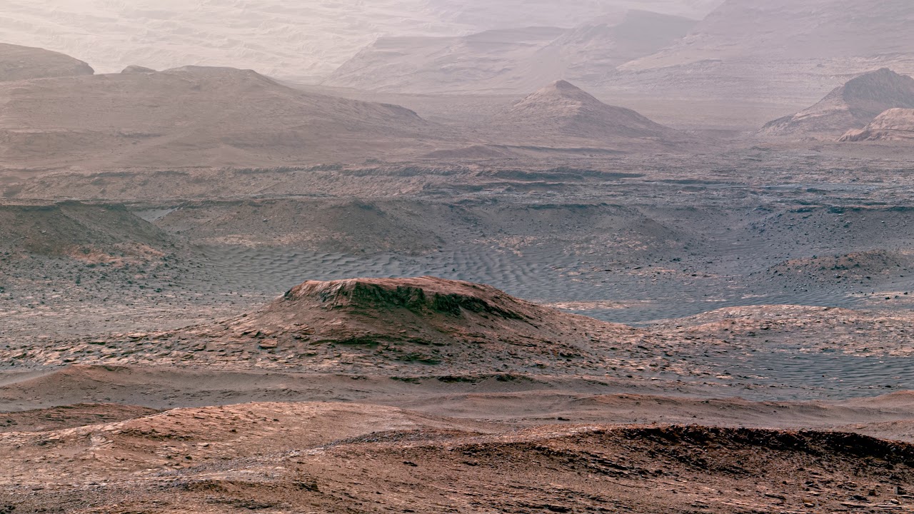 The Foothills of Mt. Sharp, Mars - YouTube