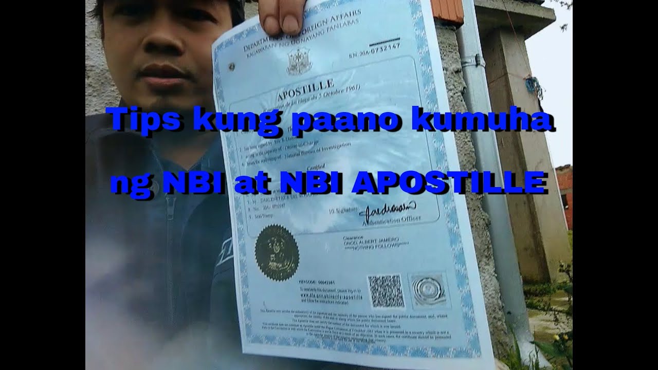 Mga tips Kung paano kumuha ng NBI at NBI APOSTILLE na bawas gastos at ...