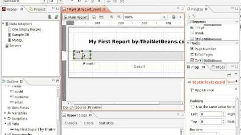 ๋Jaspersoft Studio Tutorials - YouTube