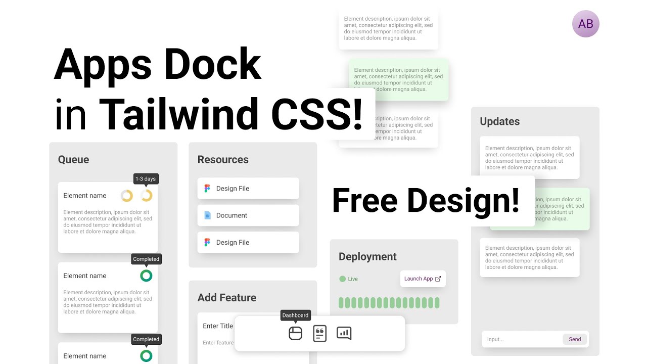 Navigation Dock In Tailwind Css Html Tailwindcss Html Css Webdevelopment Youtube