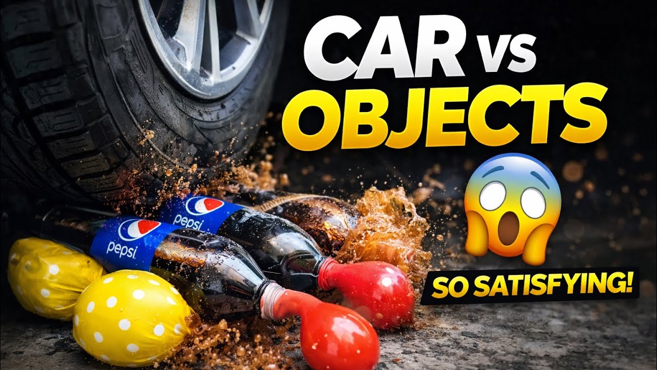 CAR vs OBJECTS | Satisfying Crush Test You Shouldn’t Watch 😱🔥 - YouTube