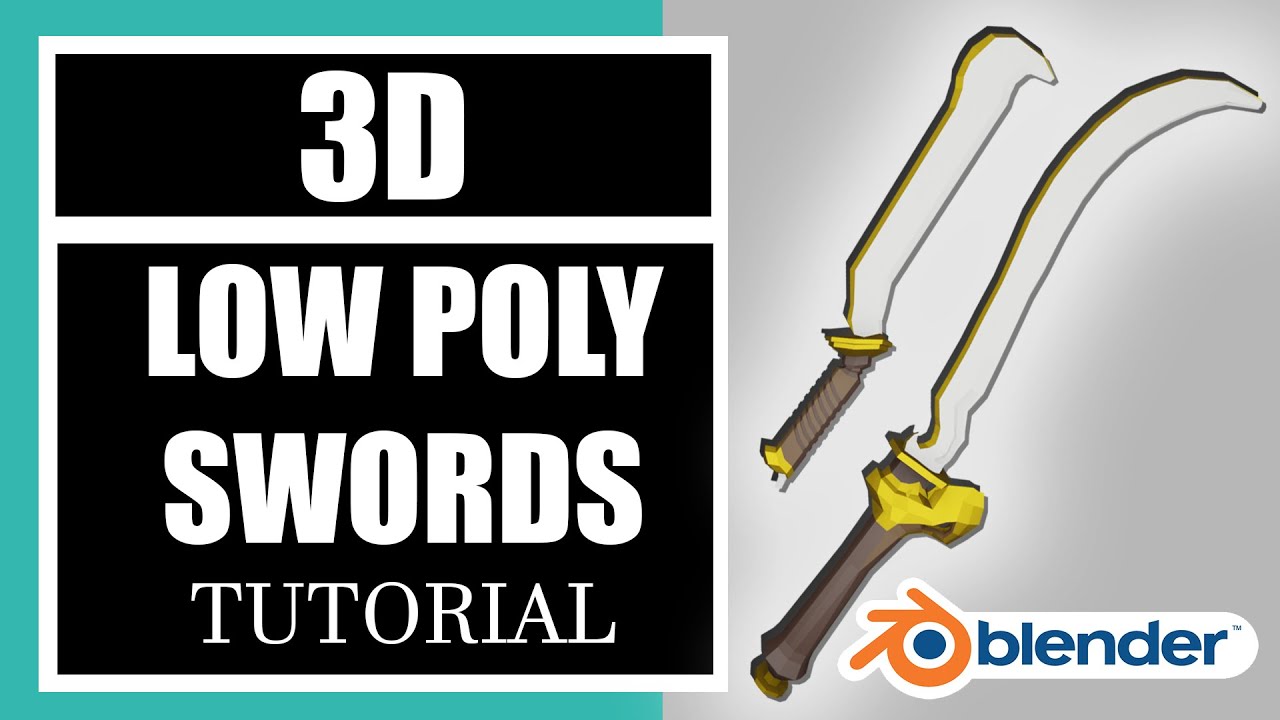HOW TO CREATE LOW POLY SWORDS IN BLENDER ( blender 2.8 ) - YouTube