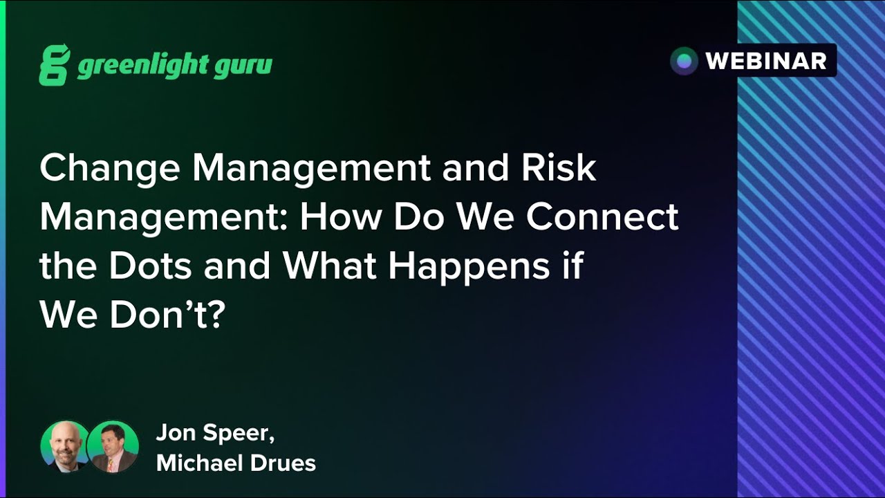 Change Management and Risk Management: How Do We Connect the Dots and ...