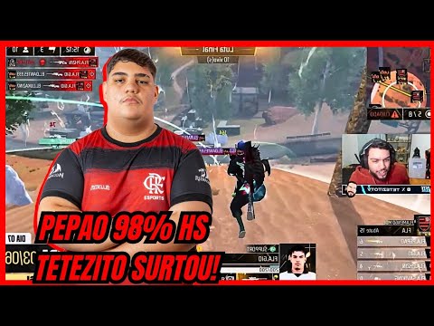 FLAMENGO FREE FIRE! PEPAO ATIVOU O 100% HS NESSE BOOYAHZÃO - YouTube
