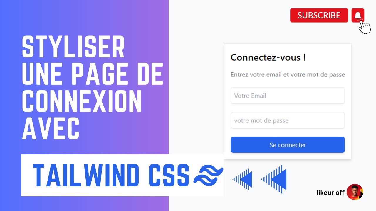 Tuto Tailwindcss : Styliser un formulaire de connexion rapidement - YouTube