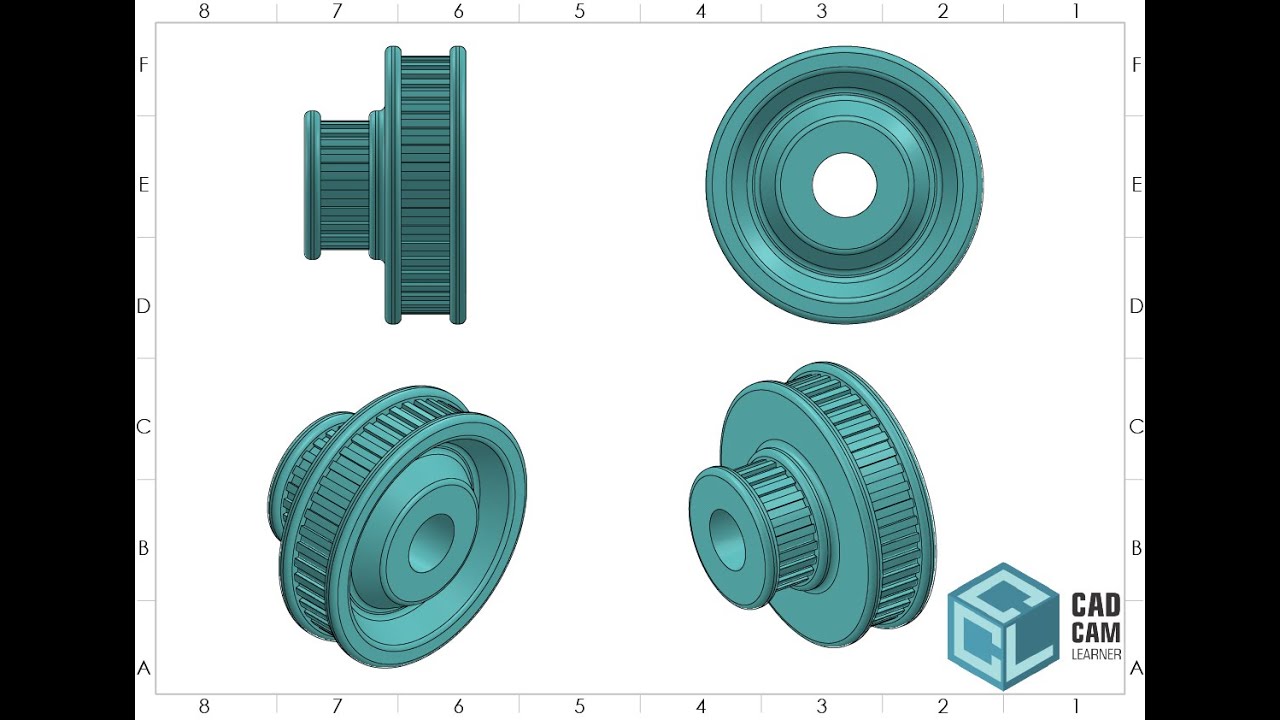 Solidworks Tutorial I Design Belt Guide Pulley in Solidworks I ...