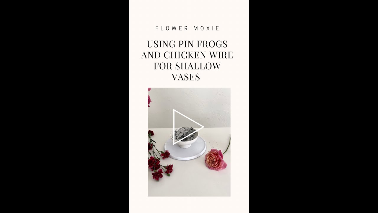 How to use a pin frog in floral design - YouTube